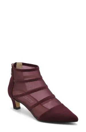CHARLES DAVID Alpha Pointed Toe Bootie - Wine