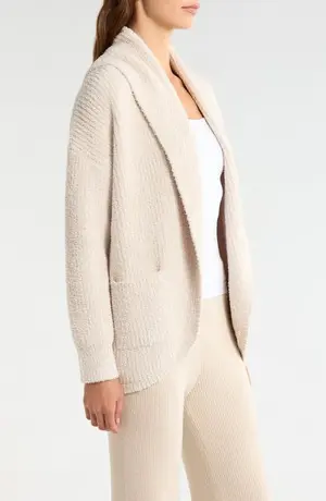 Barefoot Dreams Cozychic Ribbed Shawl Collar Cardigan