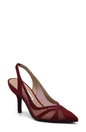 CHARLES DAVID Global Slingback Pointed Toe Pump - Ruby