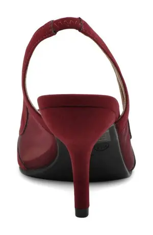 CHARLES DAVID Global Slingback Pointed Toe Pump - Ruby