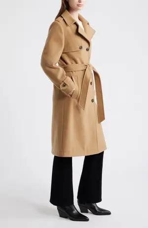 Bcbgmaxazria Belted Trench Coat - Camel