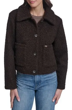 LEVI'S Cropped Bouclé Jacket - Java