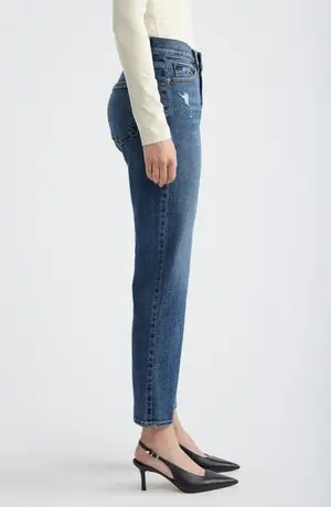 FRAME The Borrowed Distressed Boyfriend Jeans