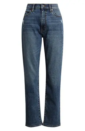 FRAME The Borrowed Distressed Boyfriend Jeans