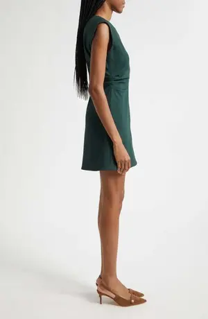 Veronica Beard Imara Gathered Waist Minidress