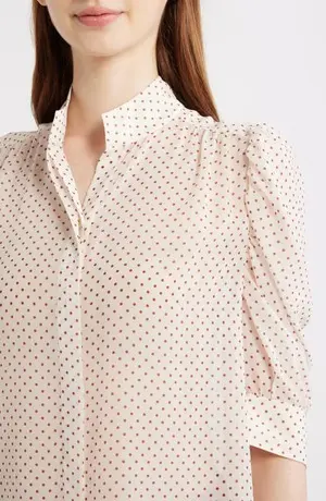 FRAME The Gillian Polka Dot Shirt