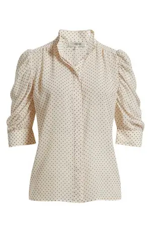 FRAME The Gillian Polka Dot Shirt