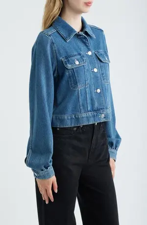Paige Pacey Crop Denim Jacket