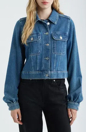 Paige Pacey Crop Denim Jacket