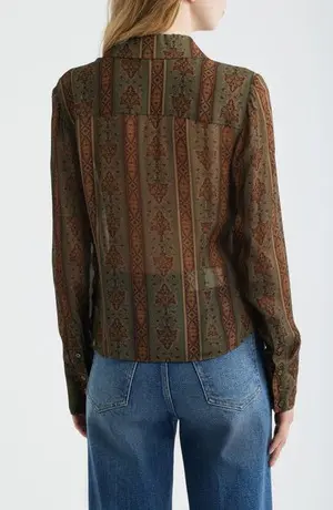 Paige Desano Paisley Button-up Shirt