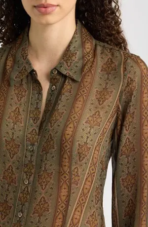 Paige Desano Paisley Button-up Shirt