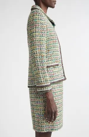 St. John Forest Tweed Jacket