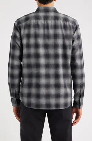 Theory Irving Graident Plaid Button-up Shirt