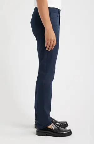 Theory Raffi Soft Stretch Cotton & Lyocell Slim Leg Pants - Baltic