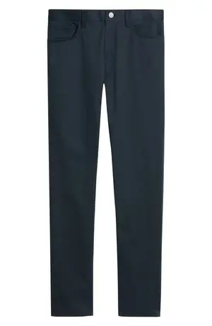 Theory Raffi Soft Stretch Cotton & Lyocell Slim Leg Pants - Baltic