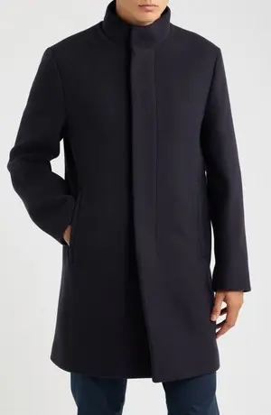 Theory Belvin Longline Coat - Baltic