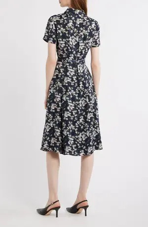 Theory Floral Print Shirtdress