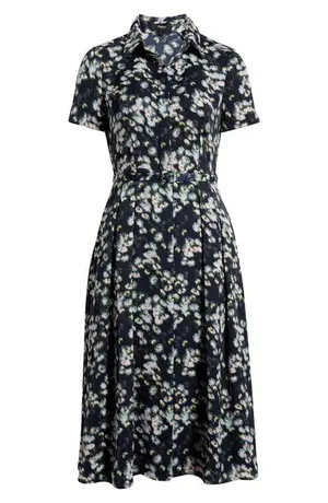 Theory Floral Print Shirtdress