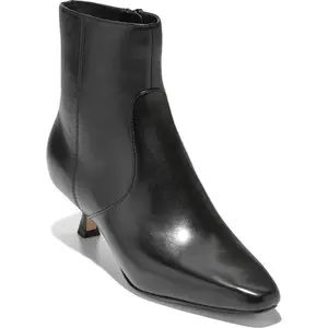 Cole Haan Tyldie Kitten Heel Bootie - Black Leather