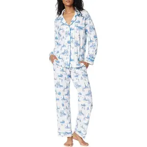 BEDHEAD PAJAMAS Print Stretch Organic Cotton Pajamas Jet Setter