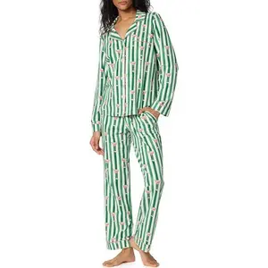 BEDHEAD PAJAMAS Print Stretch Organic Cotton Pajamas - Martini Oclock