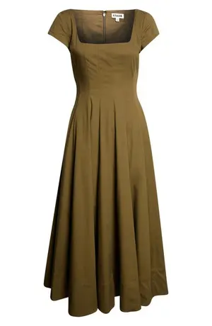 Staud Short Sleeve Wells Dress
