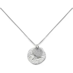 Monica Vinader Goddess Coin Pendant Necklace - Sterling Silver