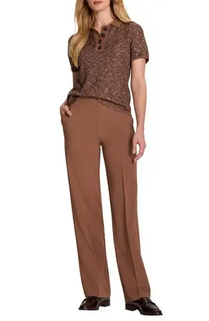 NIC+ZOE Lenox Wide Leg Stretch Twill Pants