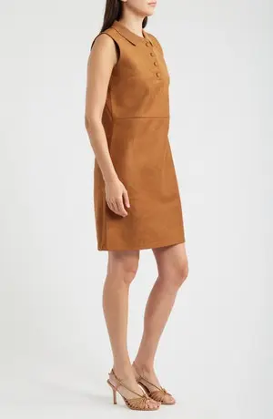 NIC+ZOE Marley Faux Suede Sheath Dress
