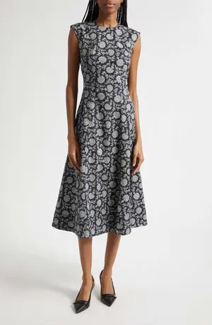 Veronica Beard Dulce Stretch Cotton Dress