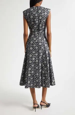 Veronica Beard Dulce Stretch Cotton Dress