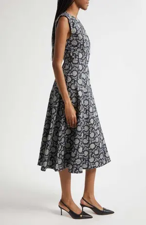 Veronica Beard Dulce Stretch Cotton Dress