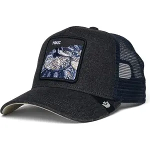 GOORIN BROS Toxic Snake Patch Snapback Trucker Hat - Denim