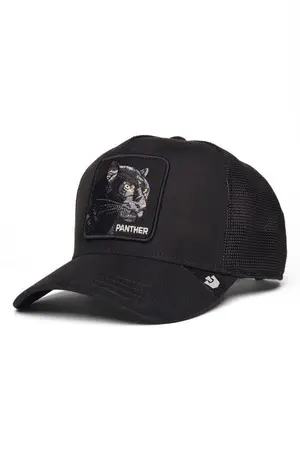 GOORIN BROS Panther Patch Faux Suede Snapback Trucker Hat