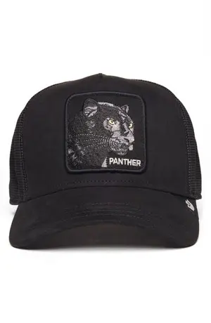 GOORIN BROS Panther Patch Faux Suede Snapback Trucker Hat