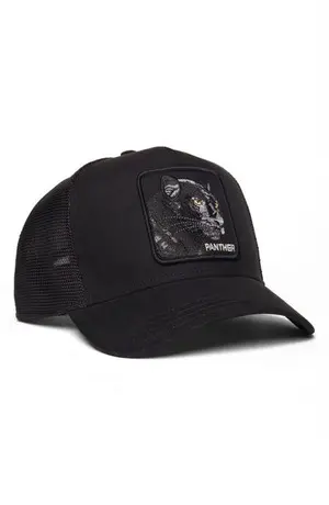 GOORIN BROS Panther Patch Faux Suede Snapback Trucker Hat