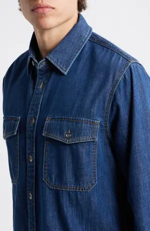Rag & Bone Infuse Denim Button-up Shirt