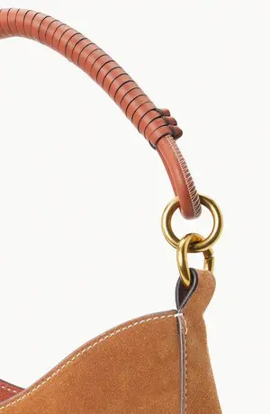 Staud Mel Suede Shoulder Bag - Tan