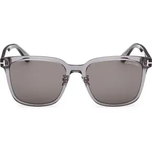 TOM FORD 58mm Square Sunglasses - Grey/smoke