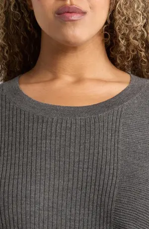 Eileen Fisher Merino Wool Crewneck Sweater - Ash