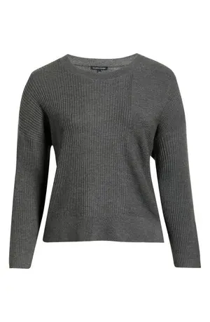 Eileen Fisher Merino Wool Crewneck Sweater - Ash