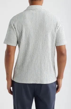 REISS Tower Seersucker Camp Shirt