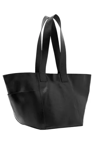 ALLSAINTS Alba Shine Leather East/west Tote