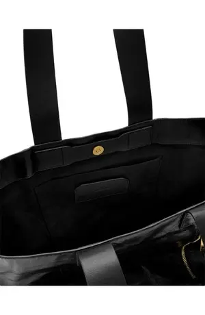 ALLSAINTS Alba Shine Leather East/west Tote