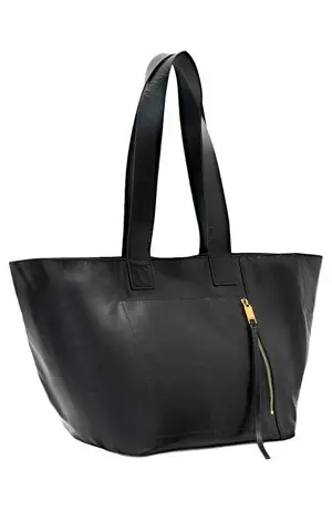 ALLSAINTS Alba Shine Leather East/west Tote