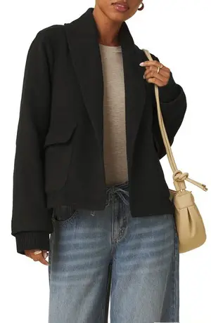 Splendid Crop Icon Coat - Black