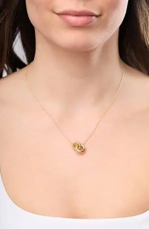 Bony Levy 14k Gold Interlocking Circles Pendant Necklace