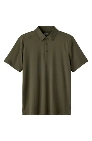 RHONE Performance Piqué Polo - Lichen Green