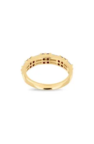 Bony Levy 18k Gold El Mar Gemstone & Diamond Stackable Ring - 18kyg/diamond/ruby