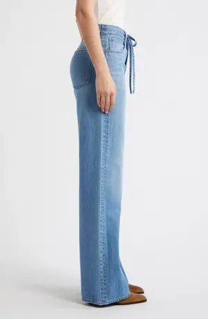 Madewell The Ultimate Wide-leg Jean In Airy Denim - Mobridge Wash